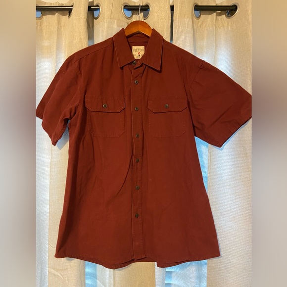 RedHead | Shirts | Mens Red Shortsleeve Button Up | Poshmark